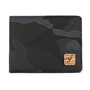 Lanyani Wallet For Teen Kids Boys Teenager Men Small RFID Bifold Wallets Thin Minimalist (camo black