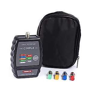 4 Port Coax Cable Mapper, Tester, Tracer, and Toner - Commercial Grade Coaxial Wire Continuity Checker