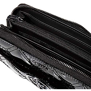 GUESS Kamryn Qltd Ptnt Lrge Zp Arnd, Black