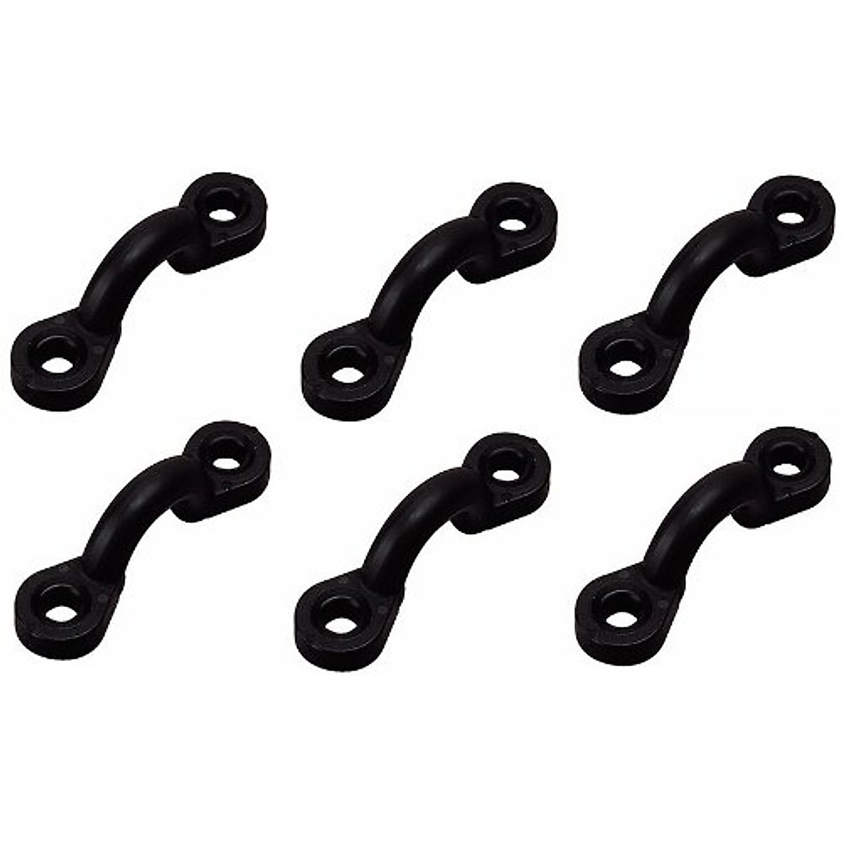 H2o Sure Hold Black Pad Eyes (Pack 6)