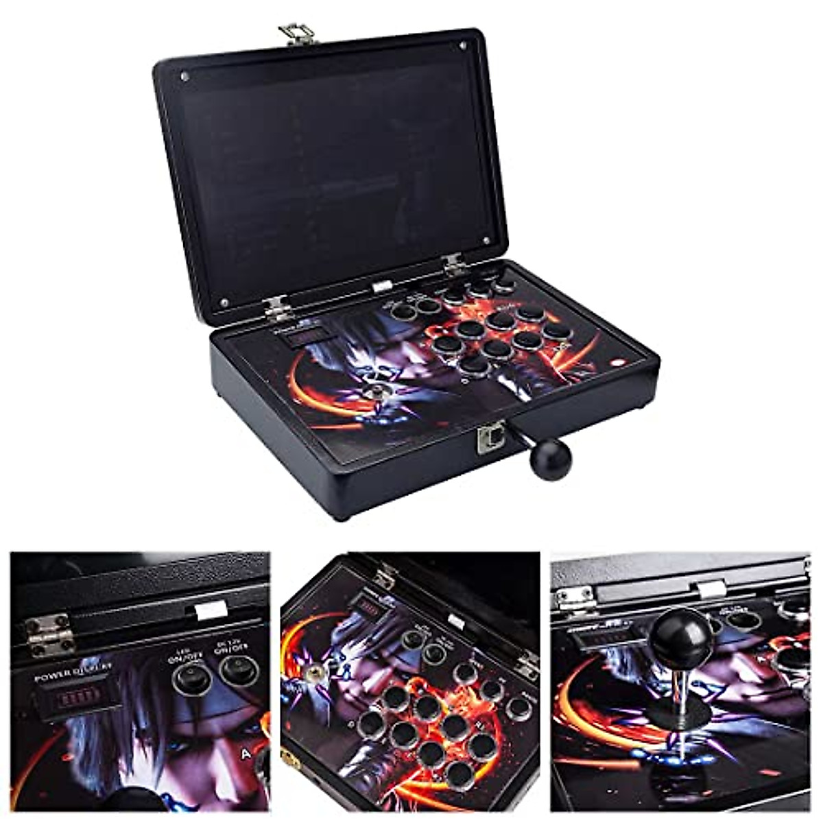 Pandora Plus Handheld Retro Game Console 13000 Games, 14-inch IPS Screen Portable Arcade Rechargeable Games Emulators for Kids and Adults (UK Plug)