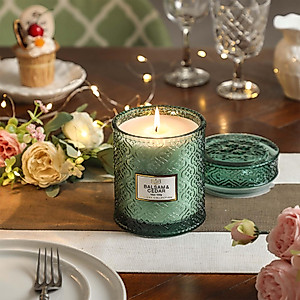 Christmas Large Candles, Balsam & Cedar Candle, 19oz Large Candles for Christmas Home Decor, Christmas Gifts for Women, Christmas Luxury Scented Candles for Women, 88 Hours Burning Time