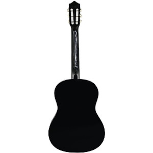 Smartxchoices 38" Kids Acoustic Guitar Bundle Kit for Starter Beginner Music Lovers, 6-String Folk Guitar with Gig Bag, Extra Set Steel Strings, Strap, Pitch Pipe and Pick, Black