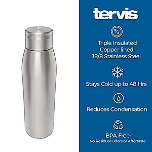 Tervis Christmas Gnomes Pattern Holiday Triple Walled Insulated Tumbler Cup Keeps Drinks Cold & Hot, 17oz Water Bottle, Stainless Steel
