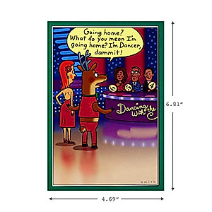 Hallmark Shoebox Funny Boxed Christmas Cards Assortment, Cartoons (4 Designs, 24 Christmas Cards with Envelopes) (1XPX5183)