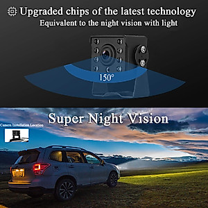 Yakry Y64 HD Backup Camera Wired with 4-PIN Connector Compatible with Y14 System