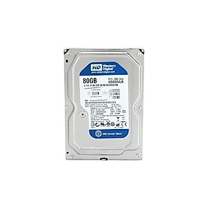 WD Blue 80 GB Desktop Hard Drive: 3.5 Inch, 7200 RPM, PATA, 8 MB Cache - WD800AAJB