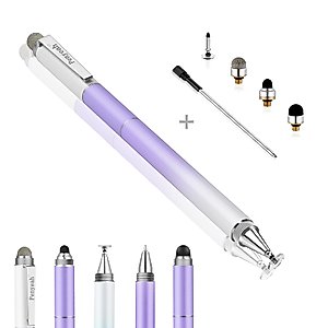 Penyeah Stylus Pen for iPad/iPhone/Android (4 in 1),Universal Touch Screen Disc Tip/Mesh & Rubber Tip Stylist Pen for All Capacitive Phones/Tablets/Laptops-Dream Purple