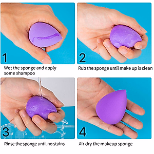 GUIGUDESN 5Pcs Makeup Sponges,Multi-Colored Facial Sponges Beauty Blender Sponge Egg Mix Sponge Foundation Applicator Makeup Sponge