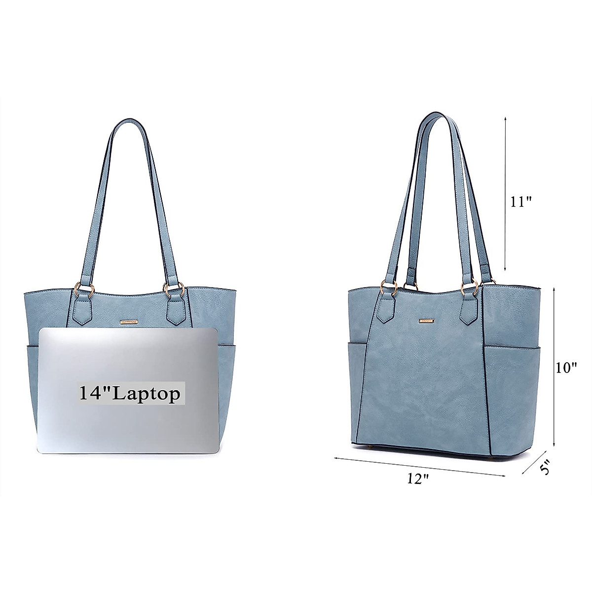 Tote Handbags for Women Purse and Wallet Set Large Shoulder Bags Crossbody Purses Satchel Light Blue