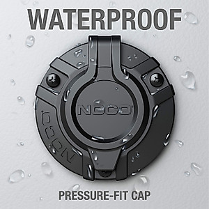 NOCO GCP2 15A AC Port Plug, 125V Power Inlet Socket, and Waterproof Electrical Outlet Receptacle Box with Dual 18-Inch Integrated Outdoor Extension Cords