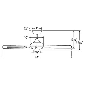 Mykonos Smart Indoor and Outdoor 3-Blade Ceiling Fan 52in Oil Rubbed Bronze Barn Wood with 3000K LED Light Kit and Remote Control works with Alexa, Google Assistant, Samsung Things, and iOS or Android App