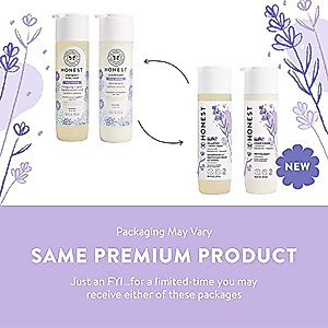 The Honest Company Silicone-Free Conditioner & 2-in-1 Cleansing Shampoo + Body Wash Duo | Gentle for Baby | Naturally Derived | Lavender Calm, 20 fl oz