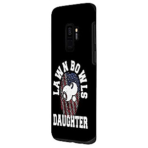 Galaxy S9 American Flag Fingerprint Patriotic Lawn Bowls Daughter Case