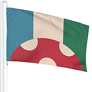 Kinoko Kingdom Dream Commune Smp Flags Garden Flag 3x5 Foot Spring Outside Outdoor Indoor House Room Decoration Banner - Canvas Header And Double Stitched 3 X 5 Ft