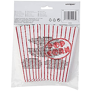 Vibrant Red Small Popcorn Paper Boxes (8 Pack) - Premium Treat Containers for Parties, Movie Nights & Snack Lovers