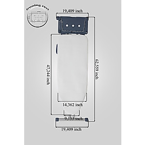 Mabel Home Ironing Board with Extra-Wide Surface, 8 Features, Retractable Shoulder Wings, Adjustable Height, 100% Cotton Cover