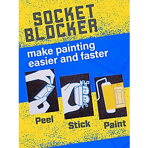 Socket Blocker – The Smarter Outlet Cover for Drywall & Painting – Better Than Tape for Remodeling & DIY Projects - 30 Pack