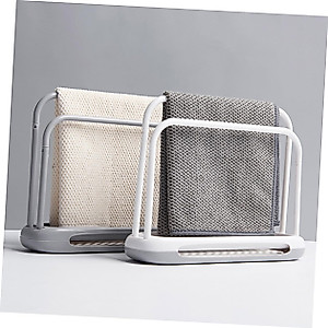 SHOWERORO Kitchen Gadget Countertop Organizer Towel Shelf Towels Rack Detachable Towel Rack Grey Towel Rack Towel Holder Countertop Towel Stand Towel Standing Rack Absorb Water Storage Rack