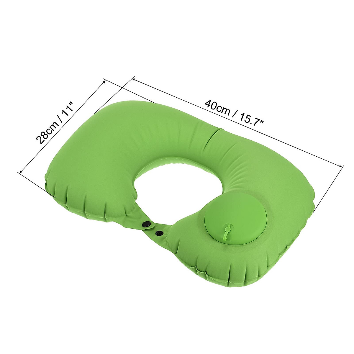 PATIKIL Travel Pillow, Inflatable Plane Sleeping Pillow Head Neck Support Pillows for Travel Airplane Office, Green