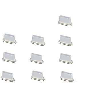 MNTT USB Charging Port Protector,Cable Dustproof Cover Cap for Wire Protection Cap Silicone Cover Anti Dust Plugs USB Type-c Cable Dust Plug(Clear)