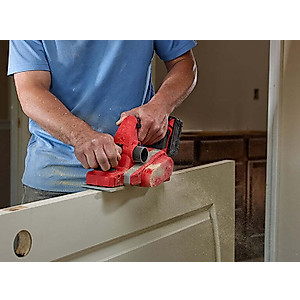 WALKFB 2623-20 for Milwaukee M18 18V 3-1/4-Inch Planer w/Bevel/Edge Guide - Bare Tool, Red, Black