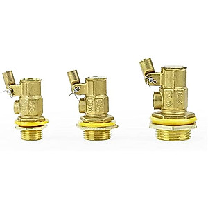 ZBCKKING Pipeline Valve Control Valve 1/2" 3/4" 1" Brass Float Valve Cold and Hot Water Tank Floating Ball Valve SS201 Stem Flow Control Cistern/Expansion Tanks Diverter Valve,High Pressure Brass Floa
