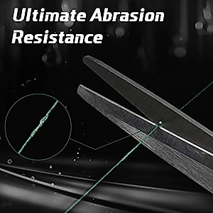 RUNCL PowerBraid Braided Fishing Line, Ultra Durable Braided Line 8 Strands - Seamless Weaving Tech, Enhanced Coating Tech, Round Profile, Zero Stretch (Moss Green, 300Yds, 100LB(45.4kgs))