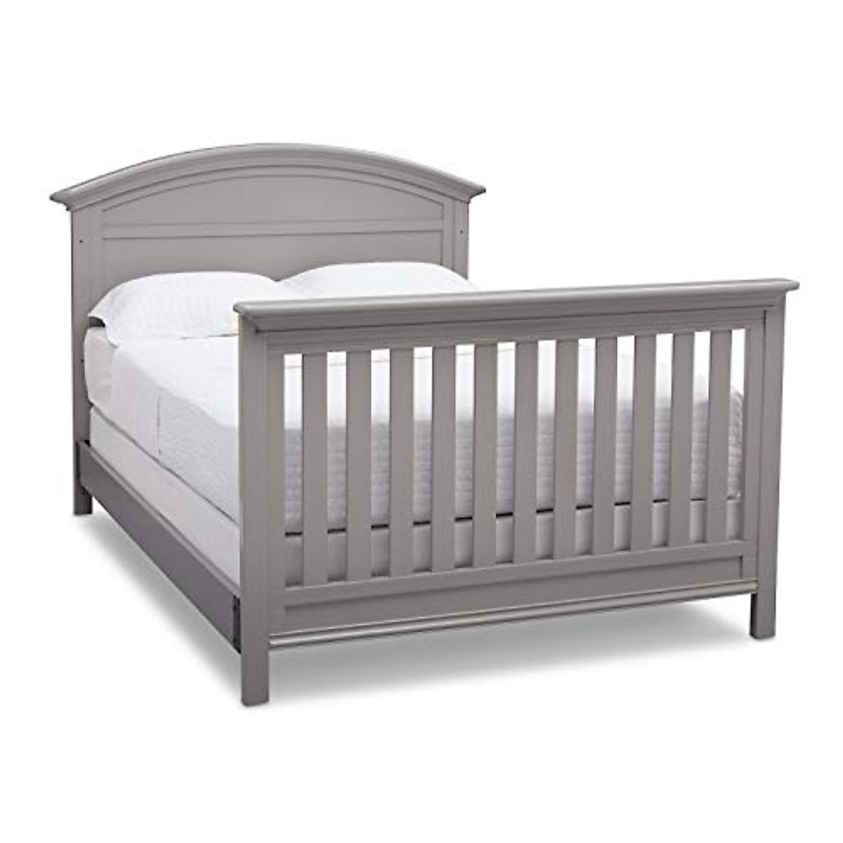 CC KITS Full-Size Conversion Kit Bed Rails for Serta Aberdeen, Adelaide, Ashland, Banbury, Barrett, Bethpage, Fairmont, Fall River, Fernwood & Mid-Century Modern Lifestyle 4-in-1 Cribs (Grey)