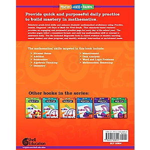 180 Days™: Includes Reading 2nd Edition, Writing, and Math for 1st Grade Practice Workbook for Classroom and Home, Cool and Fun Practice Created by Teachers (180 Days of Practice)