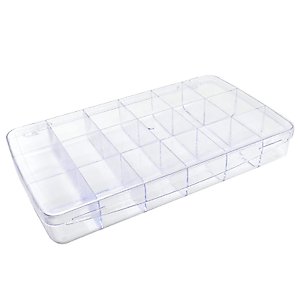 18 Compartment Plastic Storage Box