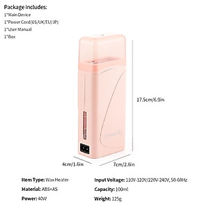 foreverLily Upgrade Wax Warmer for Hair Removal, Roll On Wax Heater, Depilatory Wax Warmer Machine for Men Women, New Dual Heat-conducting Plates