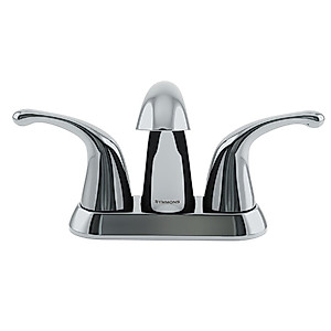 Symmons SLC-6612-1.5 Unity 4 in. Centerset 2-Handle Bathroom Faucet with Drain Assembly in Polished Chrome (1.5 GPM)