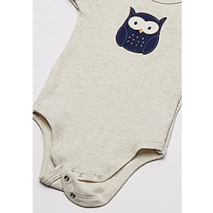 Hudson Baby Unisex Baby Cotton Bodysuits Forest, 0-3 Months