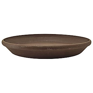 PSW AP30C Saucer Drip, Durable Water Tray for Indoor and Outdoor Flower Plant Pots and Planters, 12-Inch, Chocolate