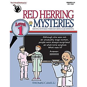 Red Herring Mysteries Level 1 Workbook - Solving Mysteries through Critical Questioning (Grades 4-6)