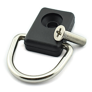 HJ Garden 6 Sets Kayak D Ring with Screw Kit Canoe Boat Fishing Rigging Sailing Camping Hardware Accessories Safety Deck Loop Mounting Tie Down Kit