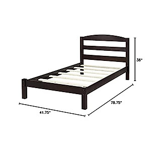 Dorel Living Braylon Twin Bed, Espresso