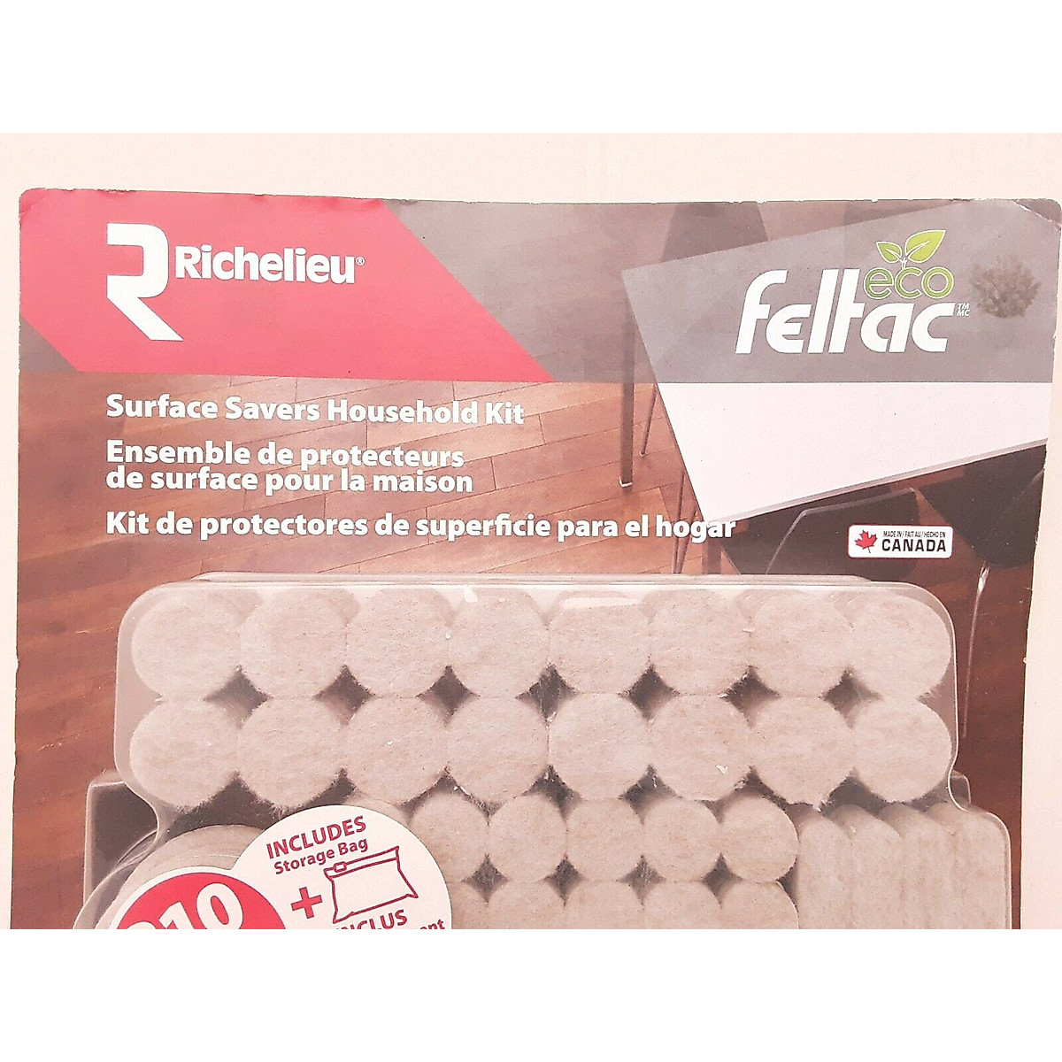 RICHELIEU Eco Feltac Surface Savers Household Kit