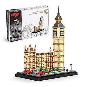 NeoLeo Real Big Ben Micro Building Blocks Set (3900+PCS) - World Famous Architectural Model Toys Gifts for Kid and Adult