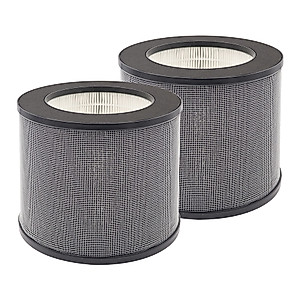 Flintar 2-Pack AP006 H13 True HEPA Replacement Filter, Compatible with TaoTronics TT-AP006 Air Purifier, 3-in-1 Pre-Filter, H13 Grade True HEPA and Activated Carbon Filter Set