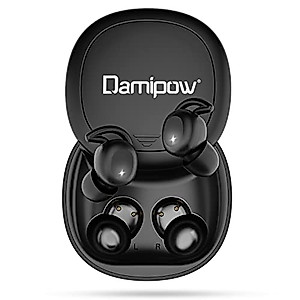 Sleep Earbuds Wireless Bluetooth Headphone for Sleeping, Noise Blocking No Alert, Ultra Small and Skin-Soft Silicone in-Ear Earbuds Designed for Side Sleepers, Insomnia, Snoring, Work, Travel (Black)