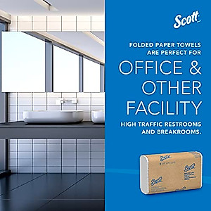 Scott® Multifold Paper Towels (03650), with Absorbency Pockets™, 9.2" x 9.4" sheets, White, Compact Case for Easy Storage, (250 Sheets/Pack, 12 Packs/Case, 3,000 Sheets/Case)