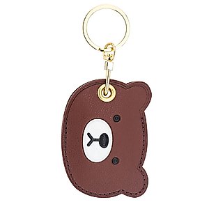 Tomcrazy 3in1 Protective Case for Airtag Cover Samsung Galaxy SmartTag Skin Access Card Keychain Huawei Tag Tile Mate 2020 2022 Sticker Tracker Ornaments for Bag Backpack Suitcase (Bear)