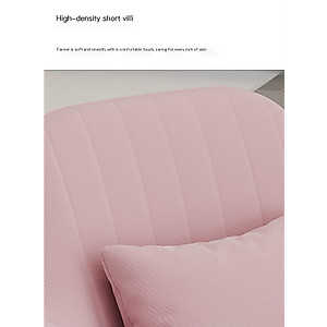 Ergonomic Office Chair, Desk Chairs with Wheels Cute and Comfortable Computer Office Home Girls Dressing Table Swivel Chair (Color : Green)