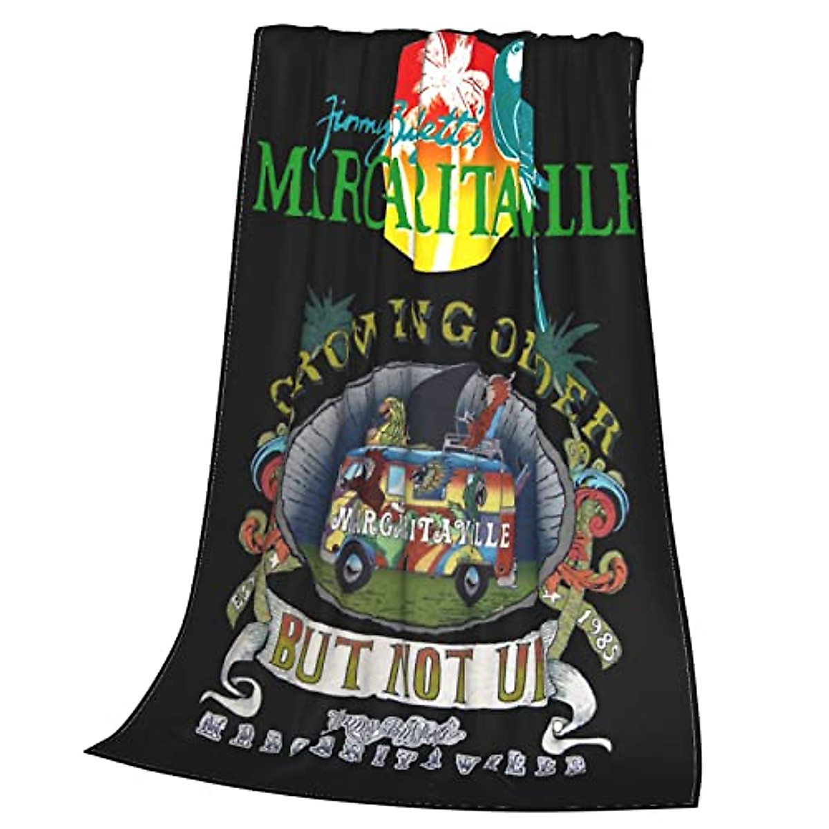 Jimmy Singer Buffett Blanket Warm Cozy Soft Flannel Throw Blanket Lightweight Fleece Bed Blanket Couch Living Room All Seasons 80"X60"