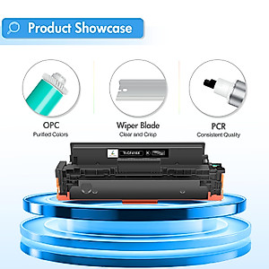 TRUE IMAGE Compatible Toner Cartridge Replacement for HP 410X 410A CF410X CF411X CF412X CF413X to use with Color Pro MFP M477fdw M477fdn M477fnw Pro M452dn M452nw M452dw Printer Toner Ink (4 Pack)