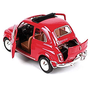 Bburago B18-22099 Fiat 1:24 1968 500L, Assorted Colours