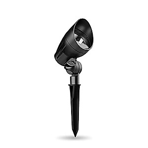 Malibu Low Voltage Spotlight 11W LED Spot Light 12V Outdoor Black Metal Landscape Lighting 300 Lumen 2700K Warm White Hardwired Flood Light with Spike Stake and Connector for Driveway Lawn Garden