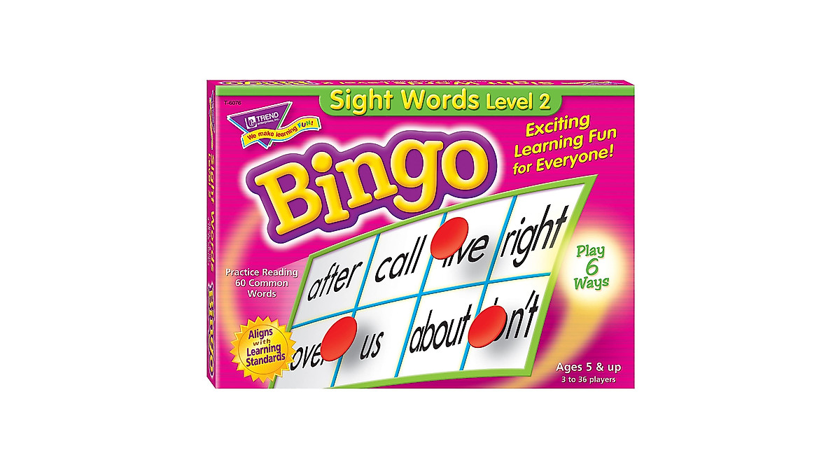 Sight Words Bingo Game for Kids - Learn & Play Together